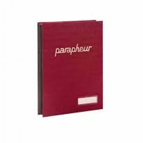 PARAPHEUR 12 VOLETS DE LUXE EN SIMILI CUIR AVEC COINS DORES – WAZO TECH